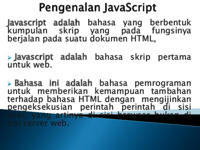 Pertemuan 1 (pengenalan Javascript) - Repository
